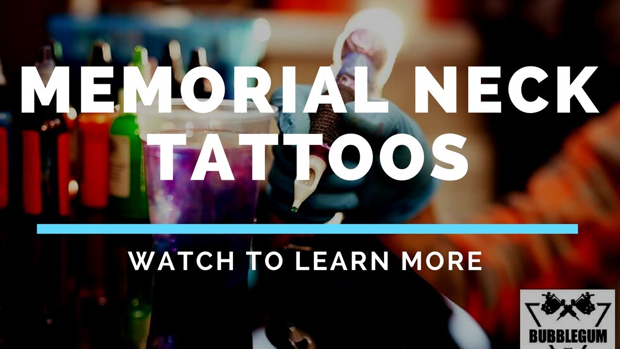 Memorial Neck Tattoos / Using Cremation Ashes in Tattoo Ink For a ...