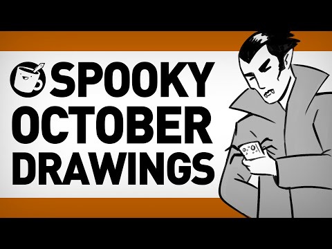 Spooky October Drawings
