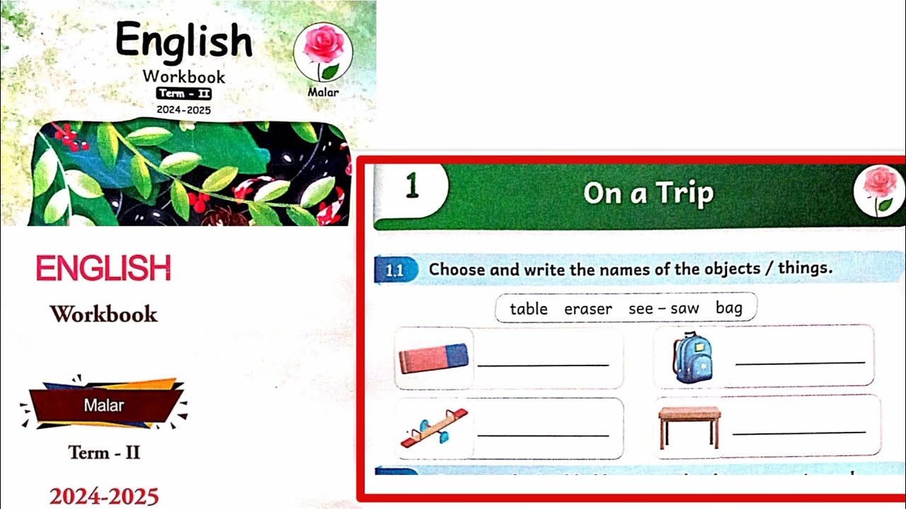 EE 3rd standard English work book answers unit 1 On a Trip - YouTube