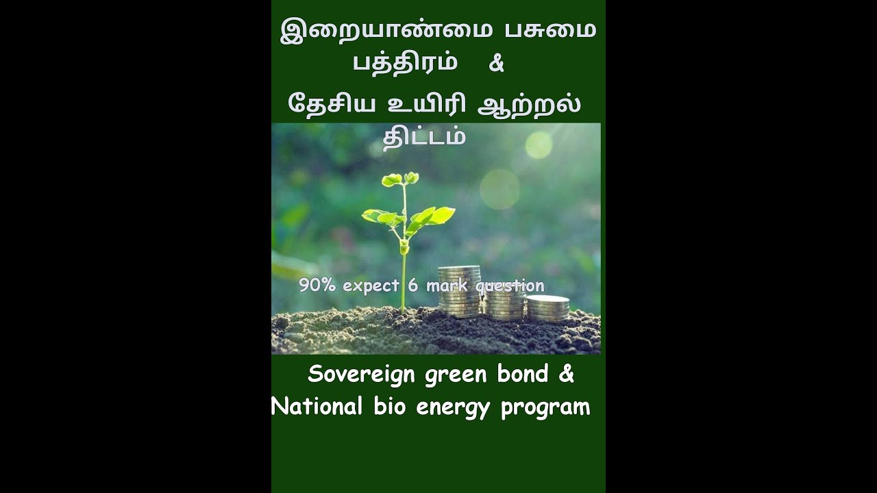 Sovereign green bond and national bioenergy program - YouTube