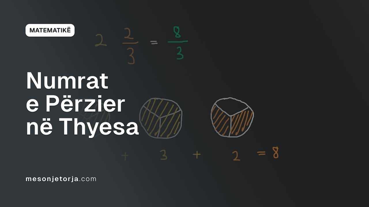 Kthimi i Numrave të Përzier në Thyesa | Numrat e Përzier | Thyesat ...