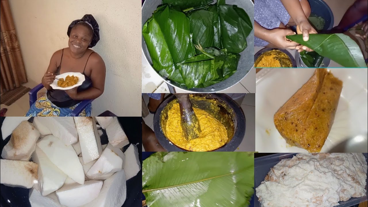 Nigerian traditional meals| How To Make Water Yam Moimoi From Scratch ...