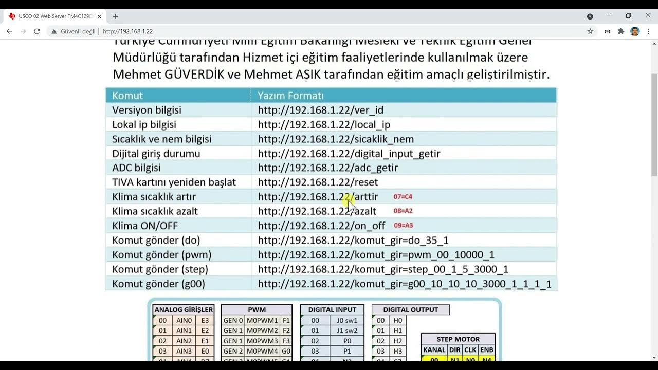 3_50 USCO 02 STEP MOTOR ÇALIŞTIRMA - YouTube
