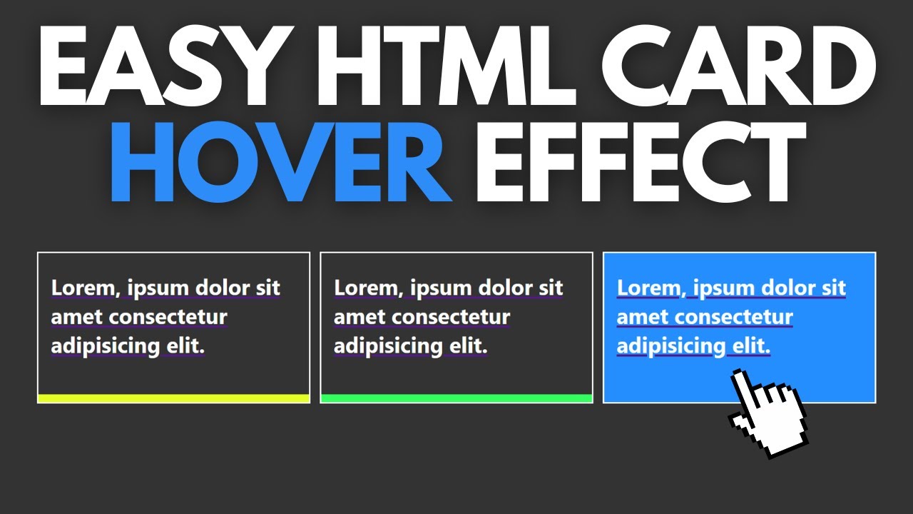 How To Create An Easy Responsive Html Card With Hover Effect Html And 7764