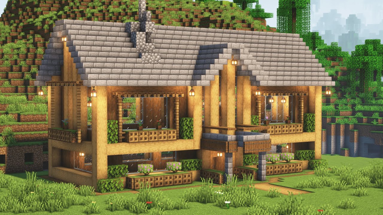 Minecraft |Easy Mansion Tutorial | How to build Mansion - YouTube