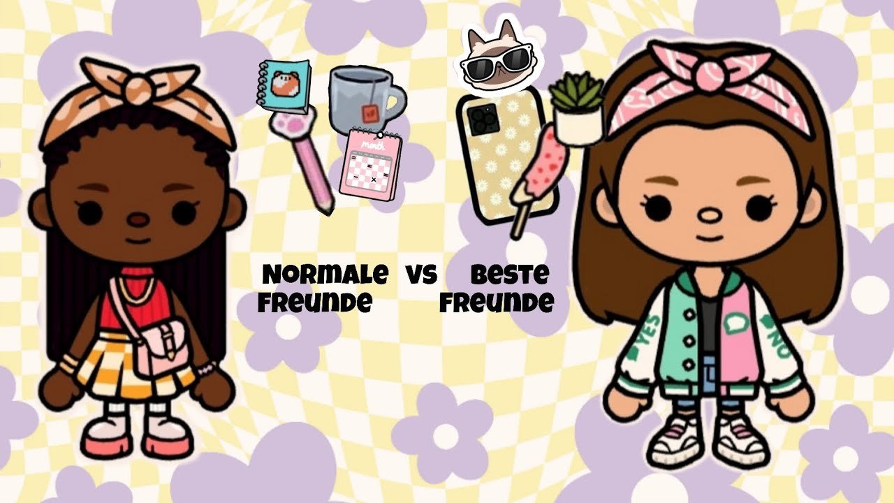 Normale Freunde vs Beste Freunde 》Normal Friends vs Best Friends ...
