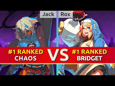 GGST ▰ Jack (#1 Ranked Happy Chaos) vs Rox (#1 Ranked Bridget). High Level Gameplay