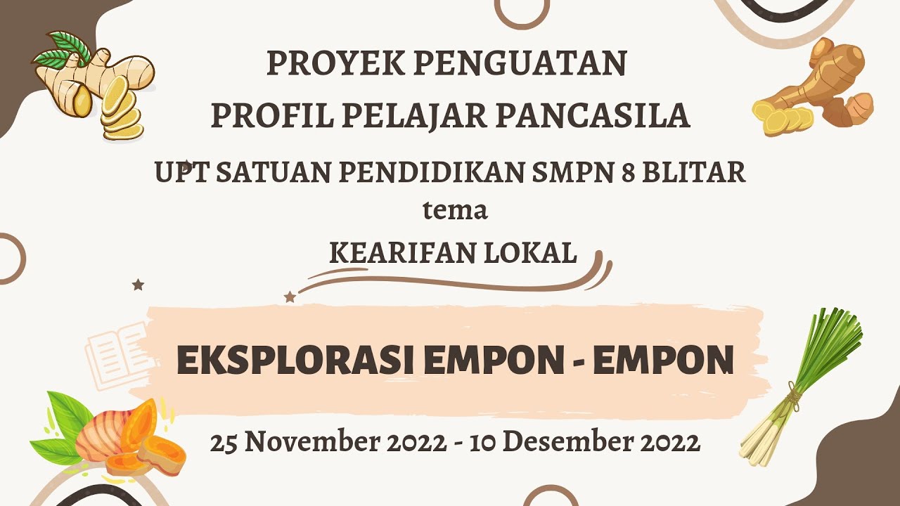 PROYEK PENGUATAN PROFIL PELAJAR PANCASILA (P5) TEMA KEARIFAN LOKAL ...
