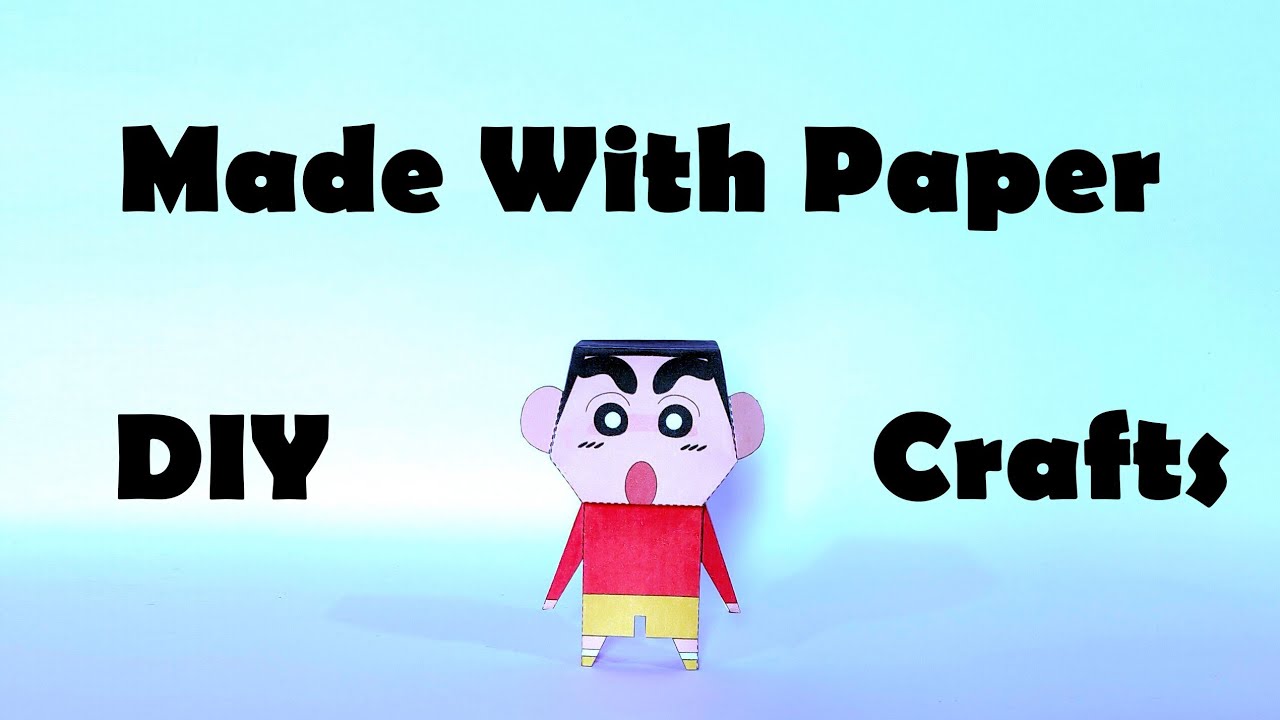 Crayon Shin-Chan paper craft | Paper model of Shin-Chan | Easy craft ...