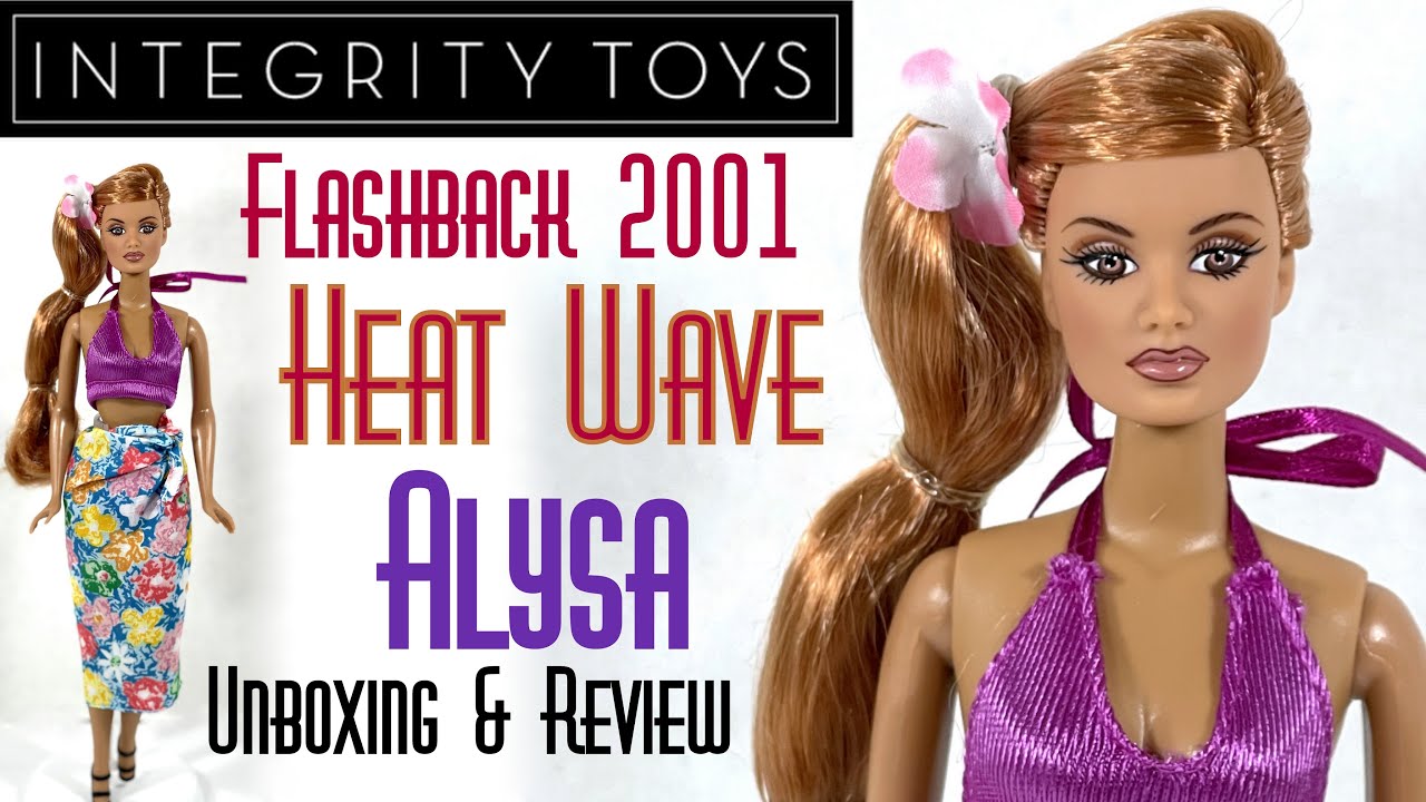 💋 HEAT WAVE ALYSA 🔥 INTEGRITY TOYS ⚡ FLASHBACK 2001 FASHION DOLL 👑 ECW ...