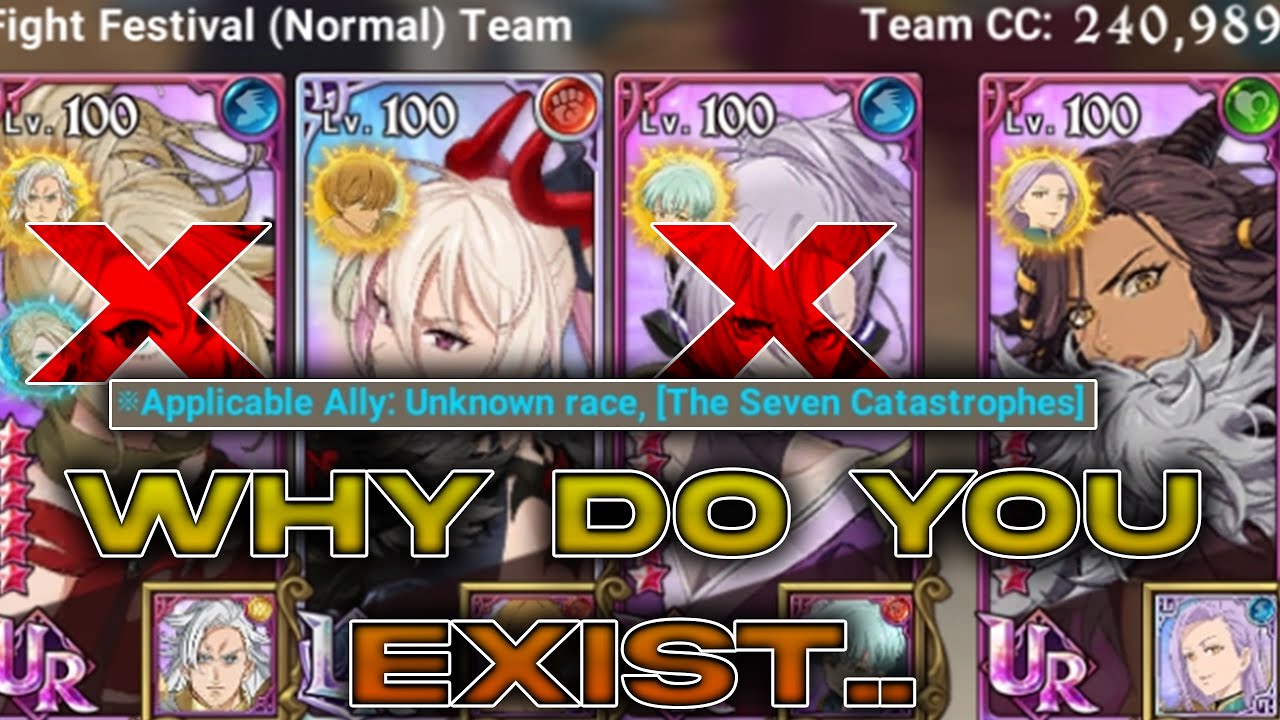 THE CATASTROPHE TEAM STILL NEEDS HELP WTF!! | 7DS Grand Cross - YouTube