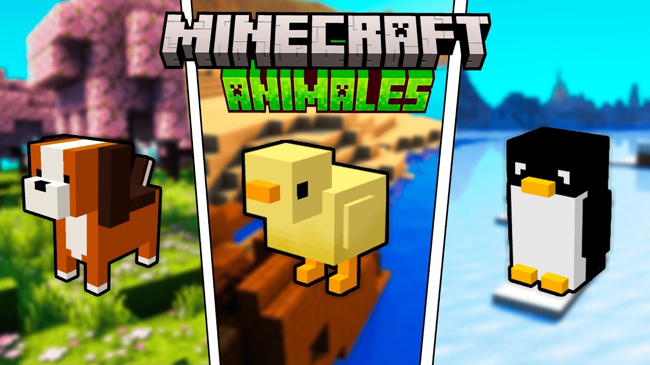 MAS DE 100 NUEVOS ANIMALES PARA MINECRAFT (PACK DE MODS JAVA) - YouTube