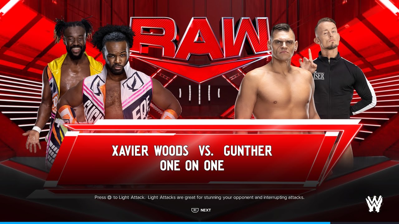 [WWE 2K24] Xavier Woods vs. Gunther - YouTube