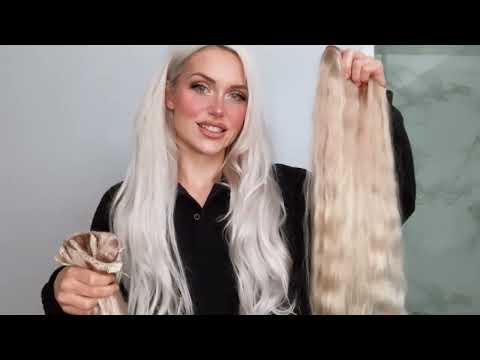 Blonde hair extensions review | Clip ins and Halo | Fshine