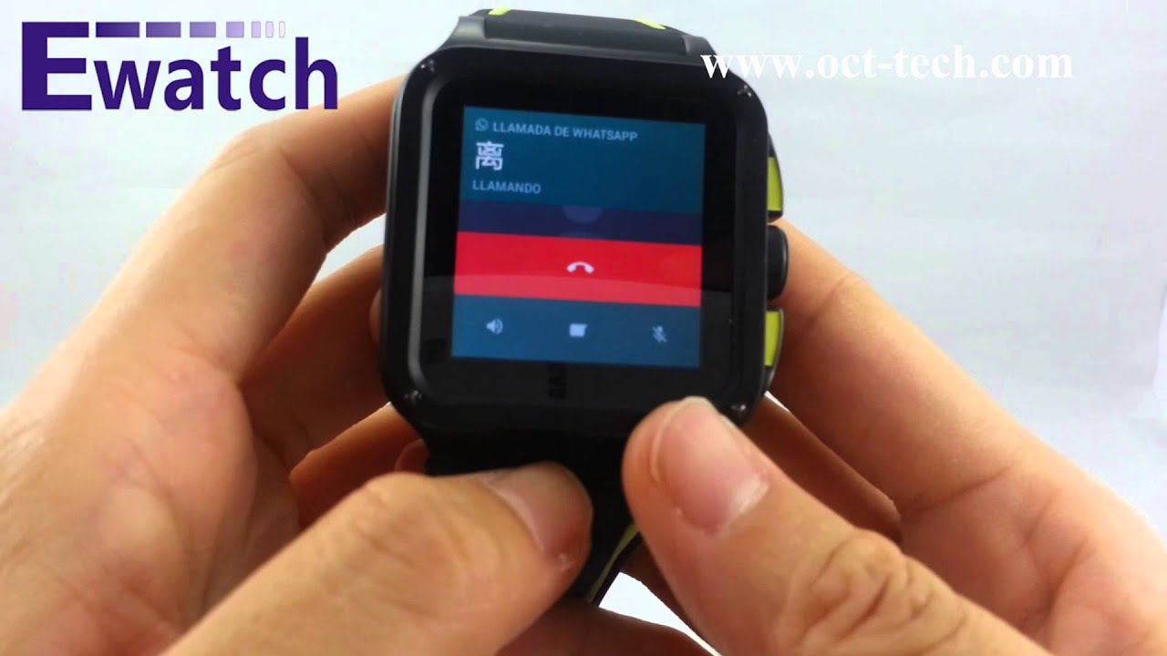 Waterproof 3G Android smart watch phone 1GRAM 8GROM 5MP camera - YouTube