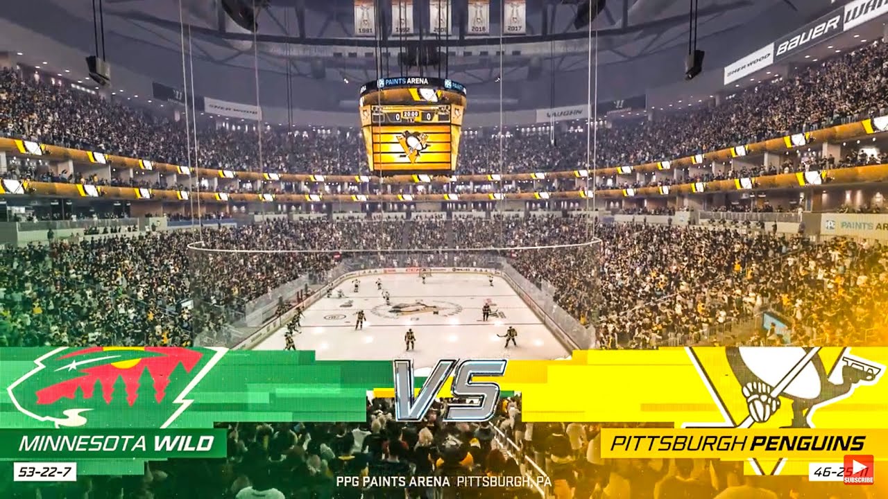 Minnesota Wild vs Pittsburgh Penguins 4/6/2023 NHL 23 Gameplay - YouTube
