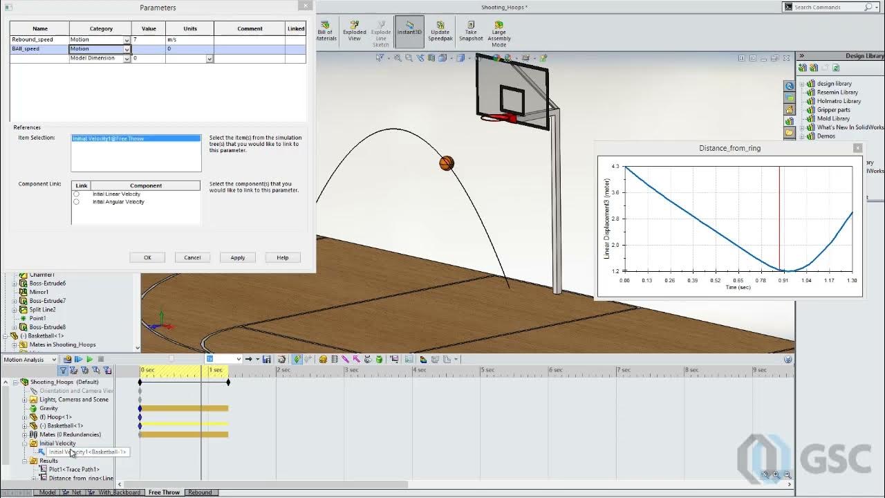 SOLIDWORKS Motion Simulation: Calculating Velocity to Perfect Your Free ...