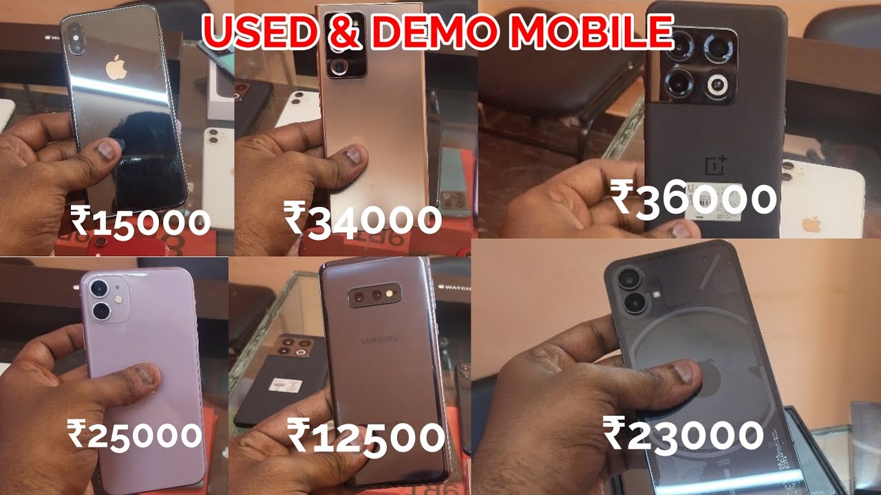 Used & Demo IPhone & Android New Stock Available - YouTube