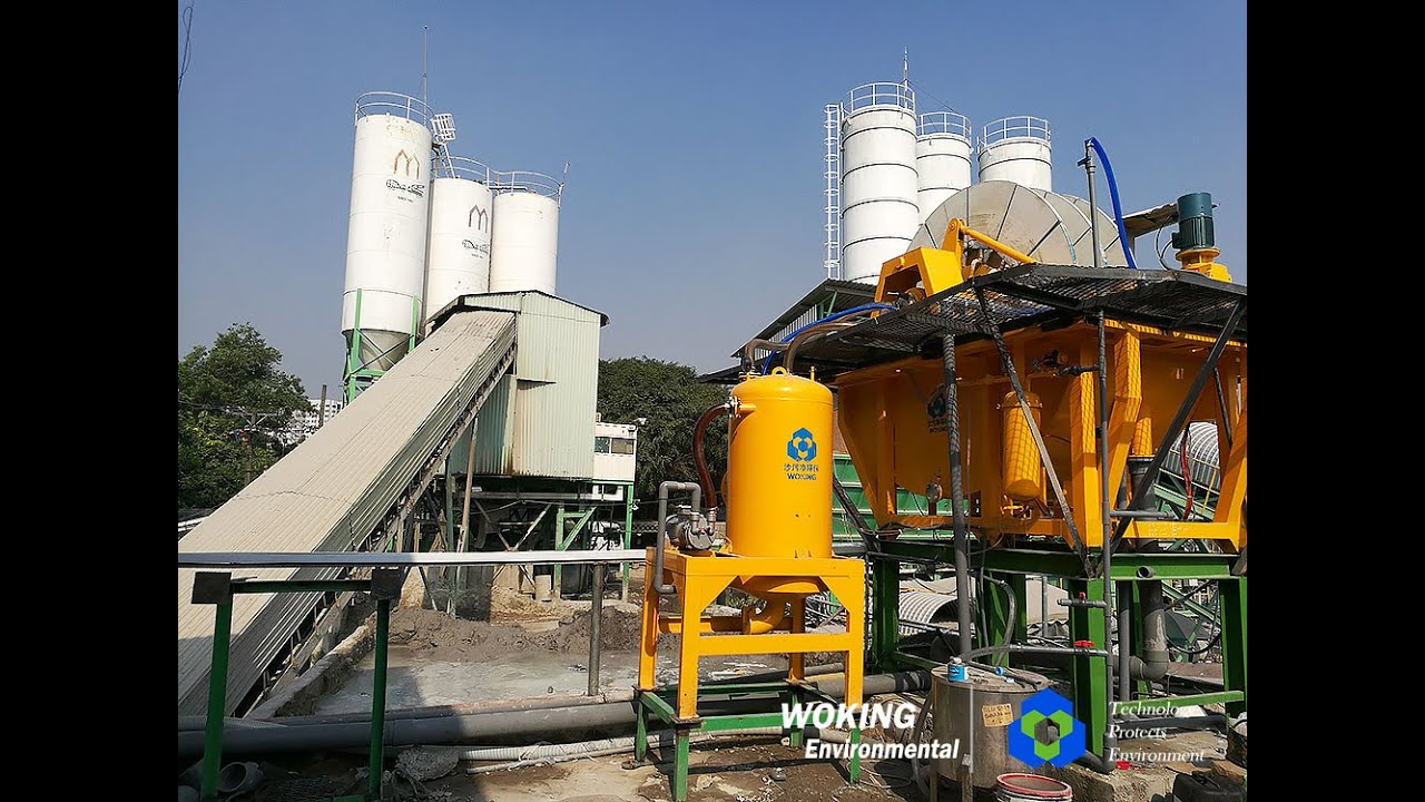 Ceramic Disc Filter for Concrete mixing wastewater treatment - YouTube