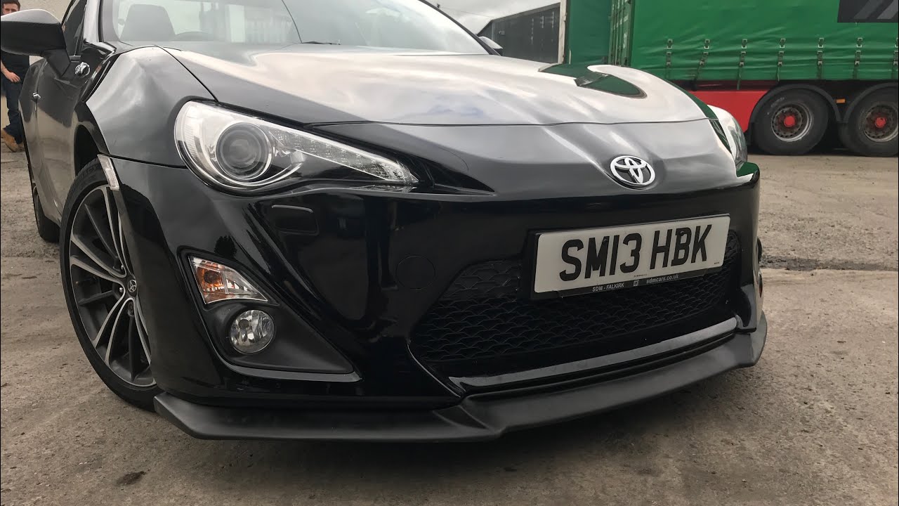 Toyota GT86 front lip Install - YouTube