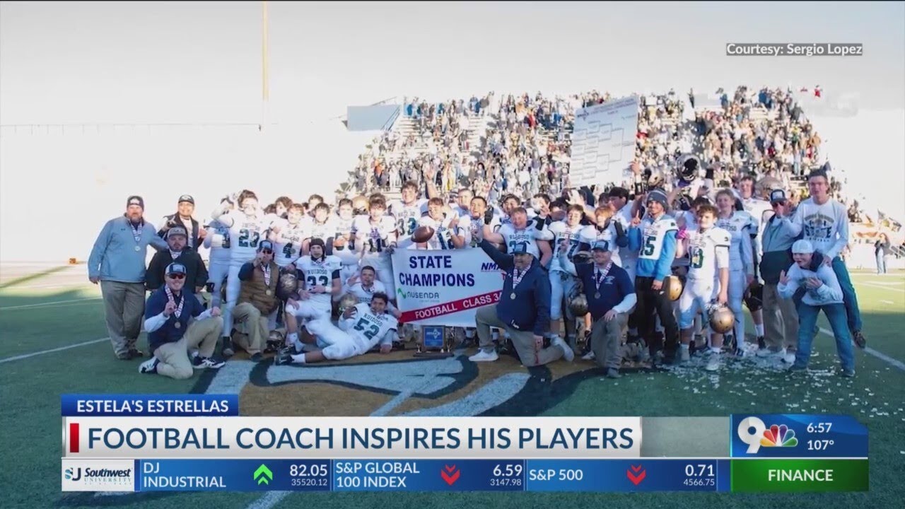 Estela's Estrellas: Football coach inspires his players - YouTube