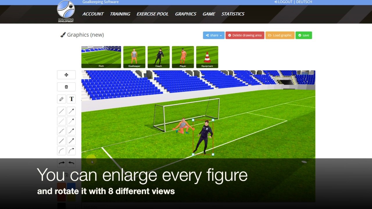 Tutorial: Draw an exercise for your goalkeeper training with our software (Goalkeeping ...