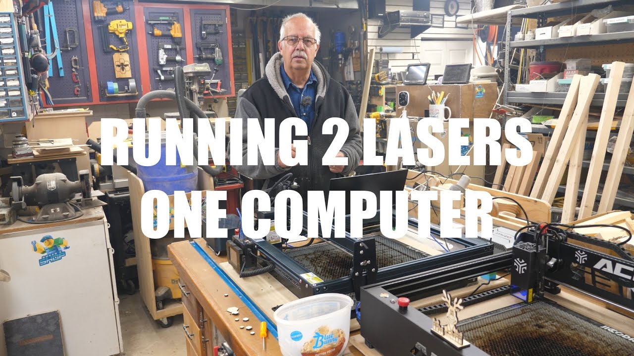 Running 2 Lasers On 1 Computer - YouTube