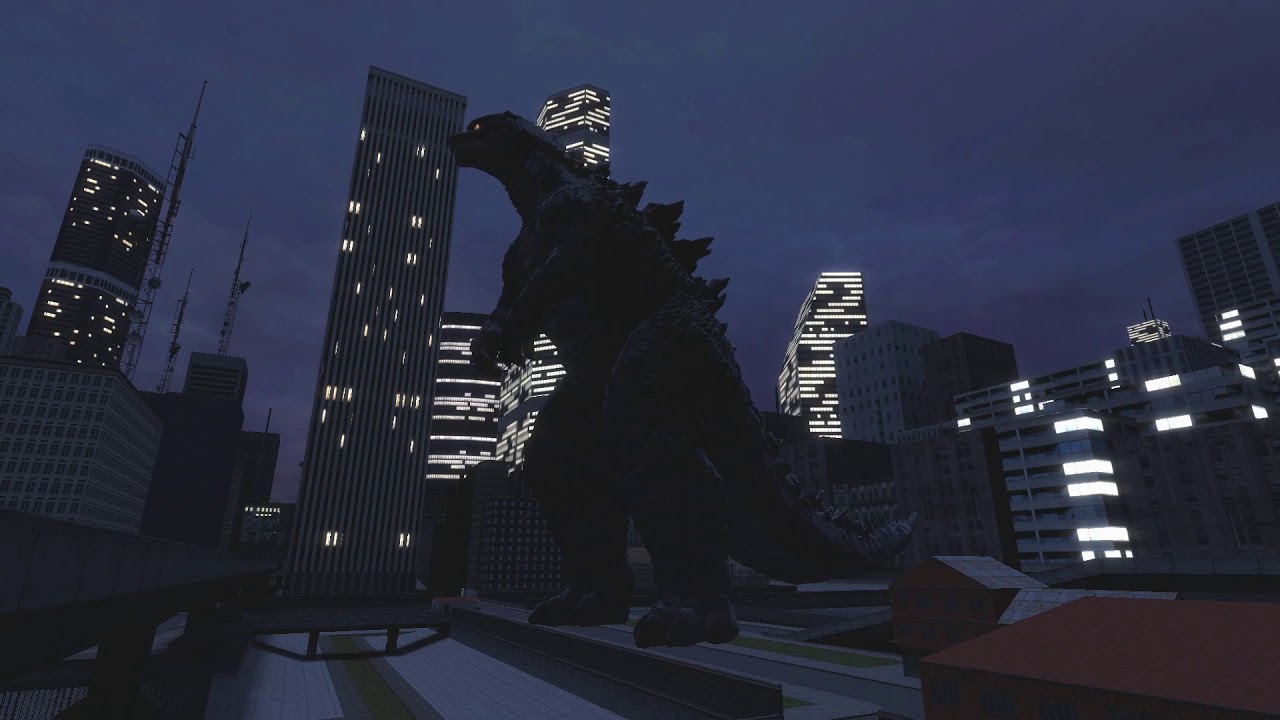 Godzilla. Idle animation. First test - YouTube