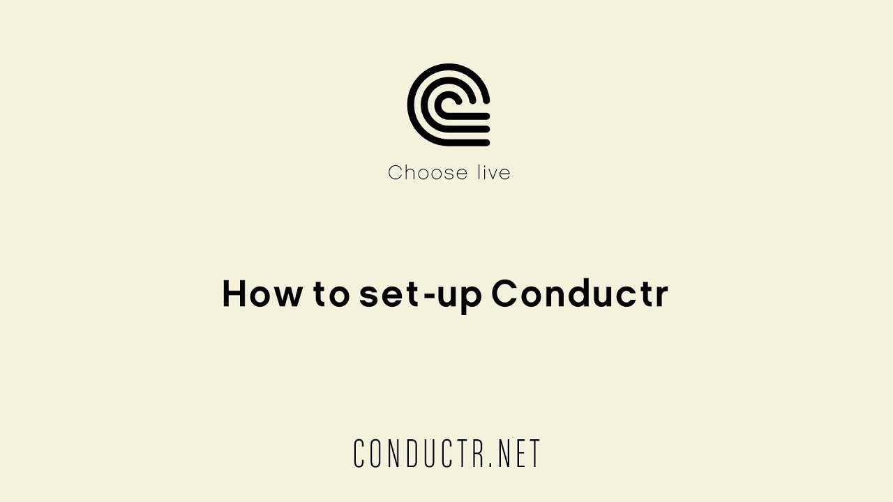 TUTORIAL: How to set-up Conductr on your iPad - YouTube