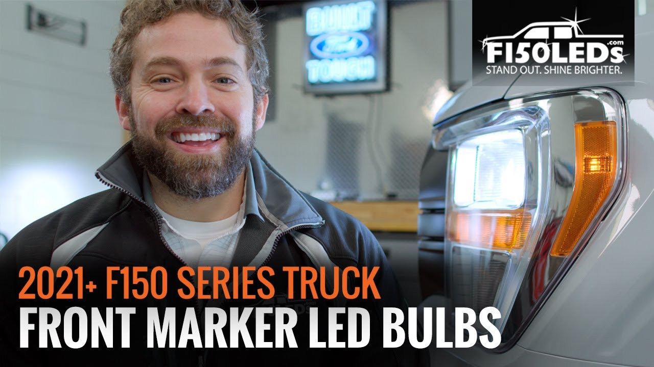 2021 F150 LED FRONT MARKER MKII AMBER LIGHT INSTALL F150LEDS - YouTube