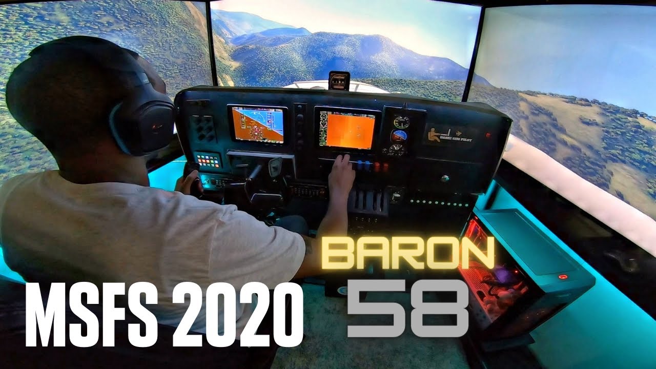 Microsoft Flight Simulator 2020 | Beechcraft Baron Home Cockpit Visuals ...