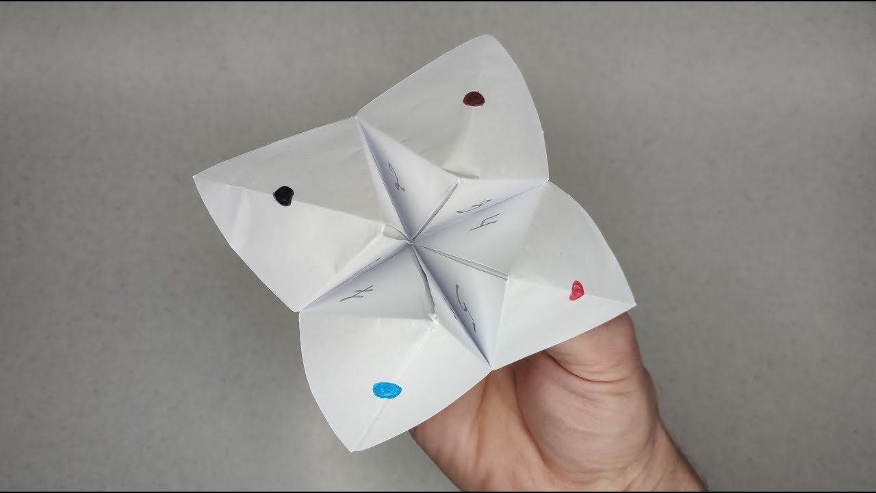 How to make a Paper Fortune Teller. Origami - YouTube