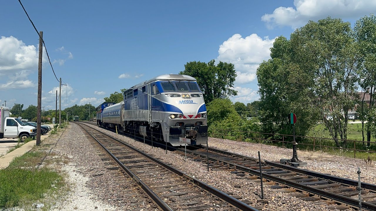 FRA Inspection Train With METX 98 & 80 Through Woodstock With Horn ...