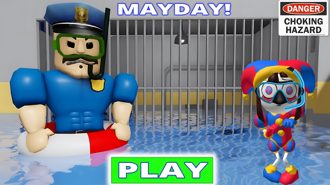 Will Pomni Survive? Water Prison Break Barry's PRISON BORRY ESCAPE ...