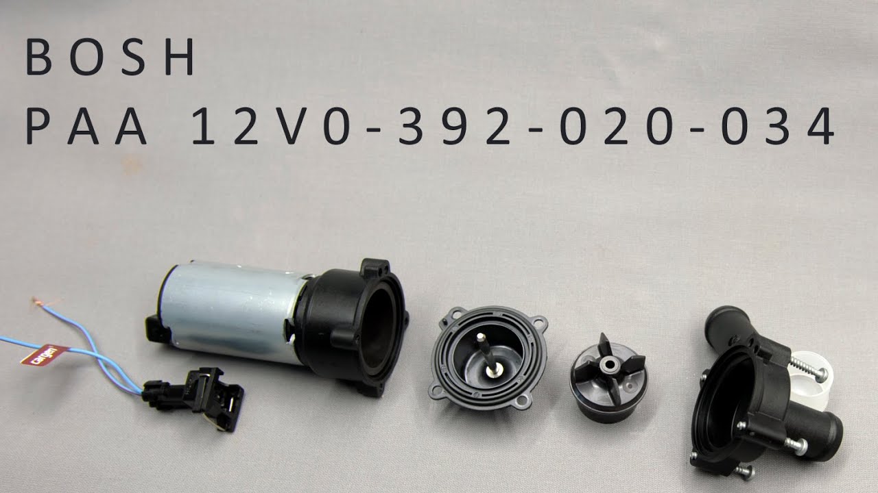 [AUTO] Разбираем автомобильную помпу bosch paa 12v 0-392-020-034 - YouTube