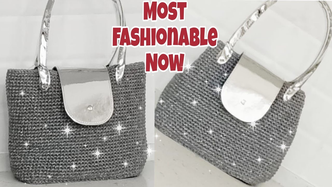 Kolay Tığ İşi Lame Çanta/En Moda Tığ İşi Çanta #diy - YouTube