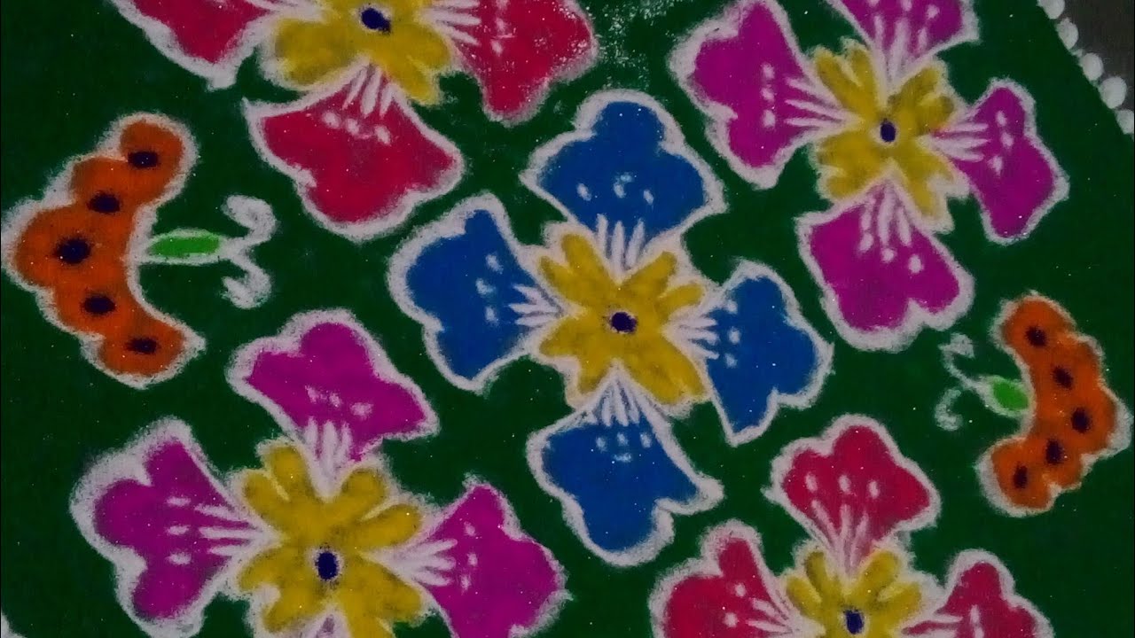 #Festival Floor&flower, ButterflyGalicha Rangoliफुले गालिचा ठिपक्यांची ...