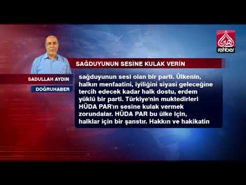 SAĞDUYUNUN SESİNE KULAK VERİN