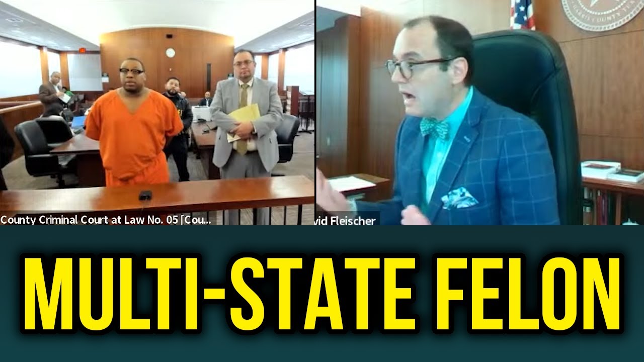 Felon Fugitive Wanted in Multiple States Goes Before Judge - YouTube
