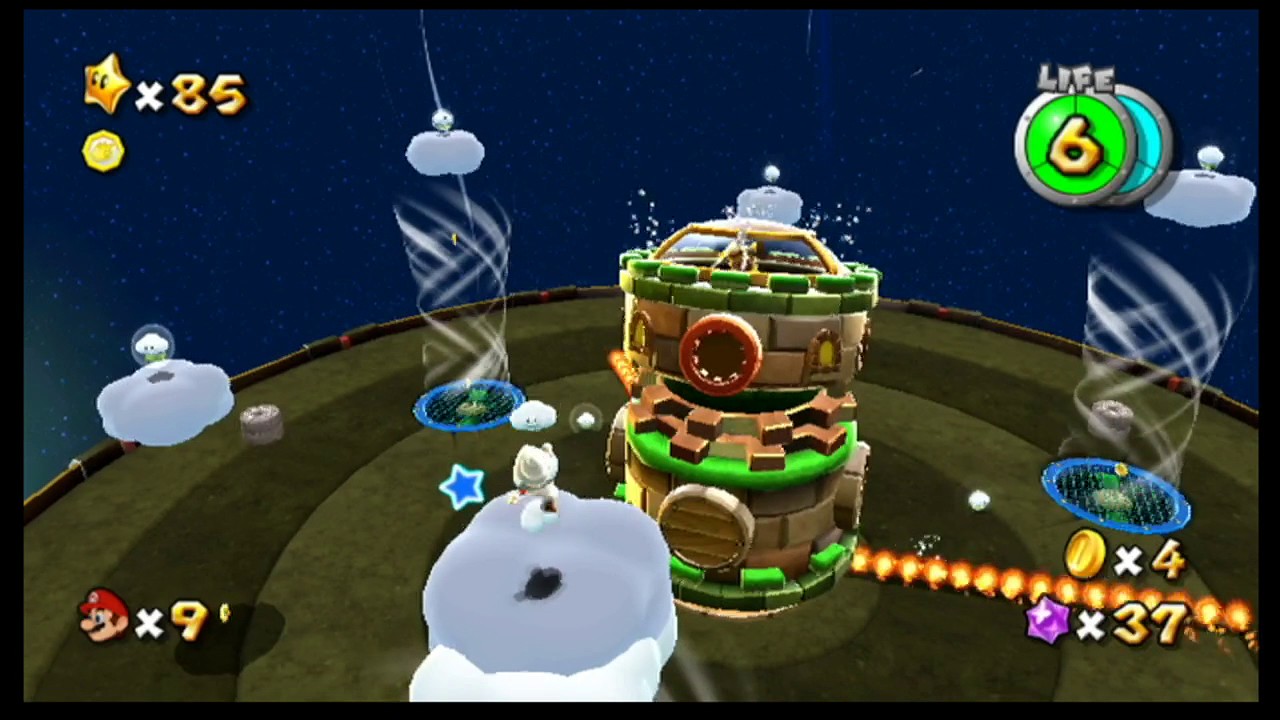Super Mario Galaxy 2 World 5 Grand Star Boss Bowser Jr Boomsday Machine ...