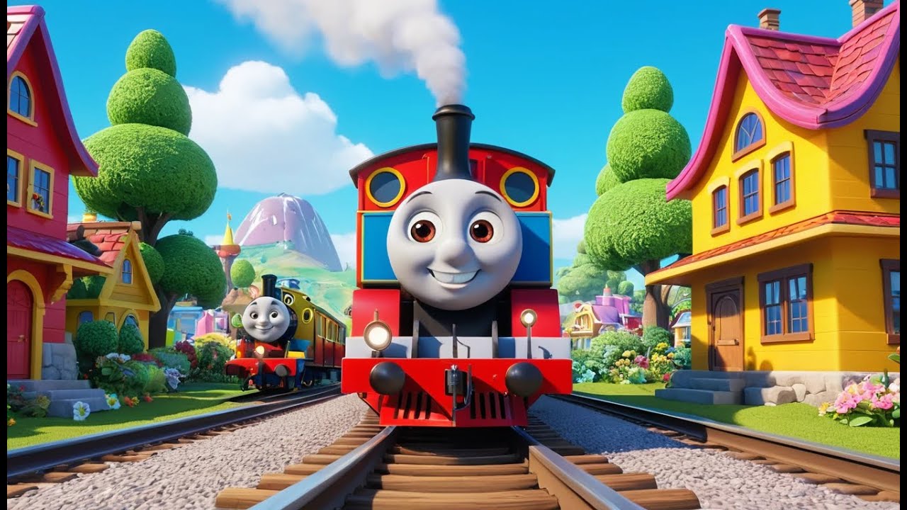 Choo Choo! The Train on the Track | Exciting Train Nursery Rhyme for ...