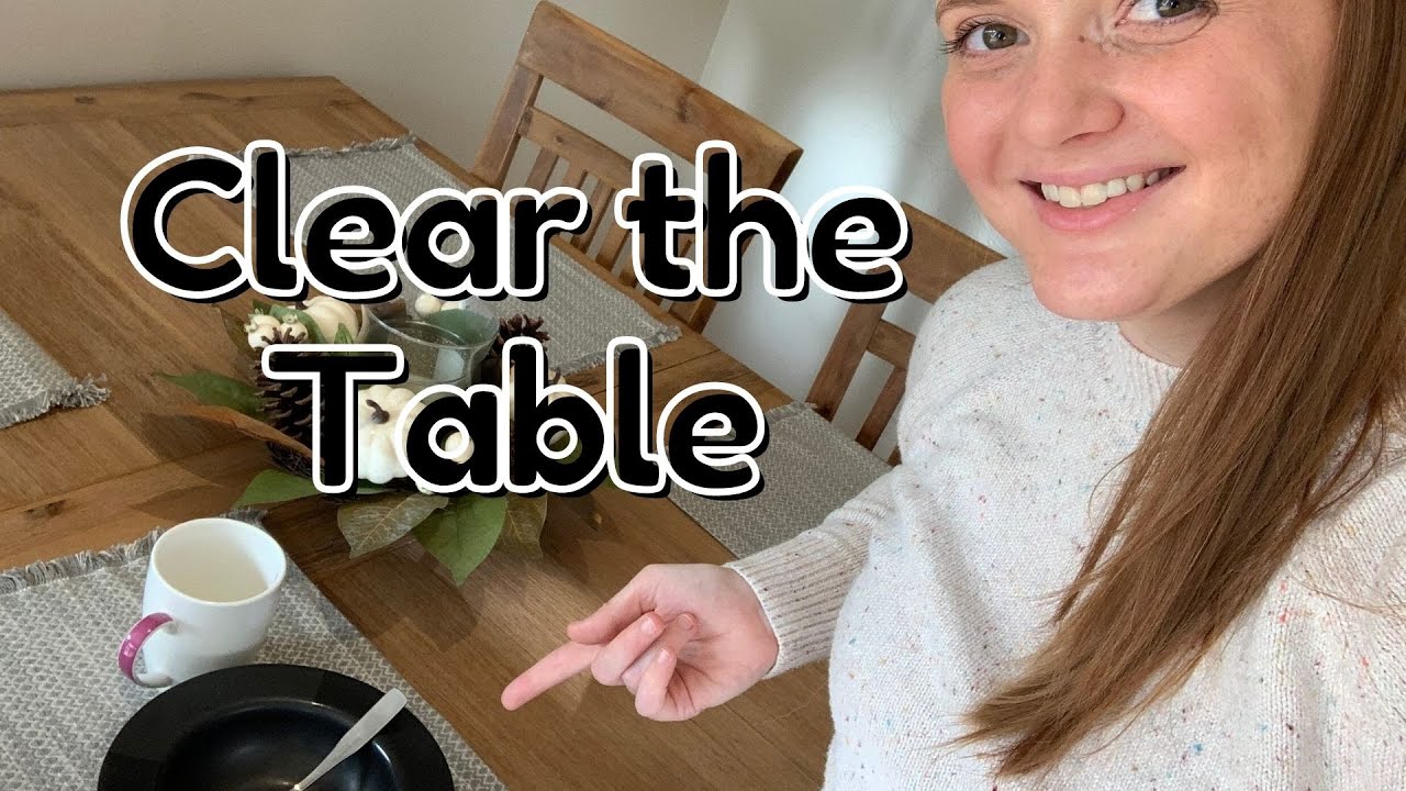 LIFE SKILLS AT HOME: Clearing the Table - YouTube