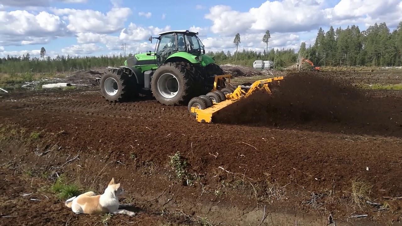 Production miller for milled peat MeriPeat PM-9.0 milling new peat in ...