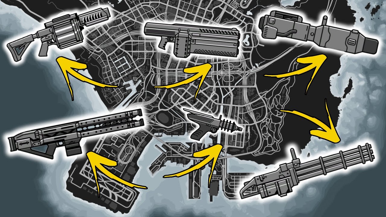GTA 5 - All Secret and Rare Weapon Locations (Alien Gun, Up-n Atomizer ...