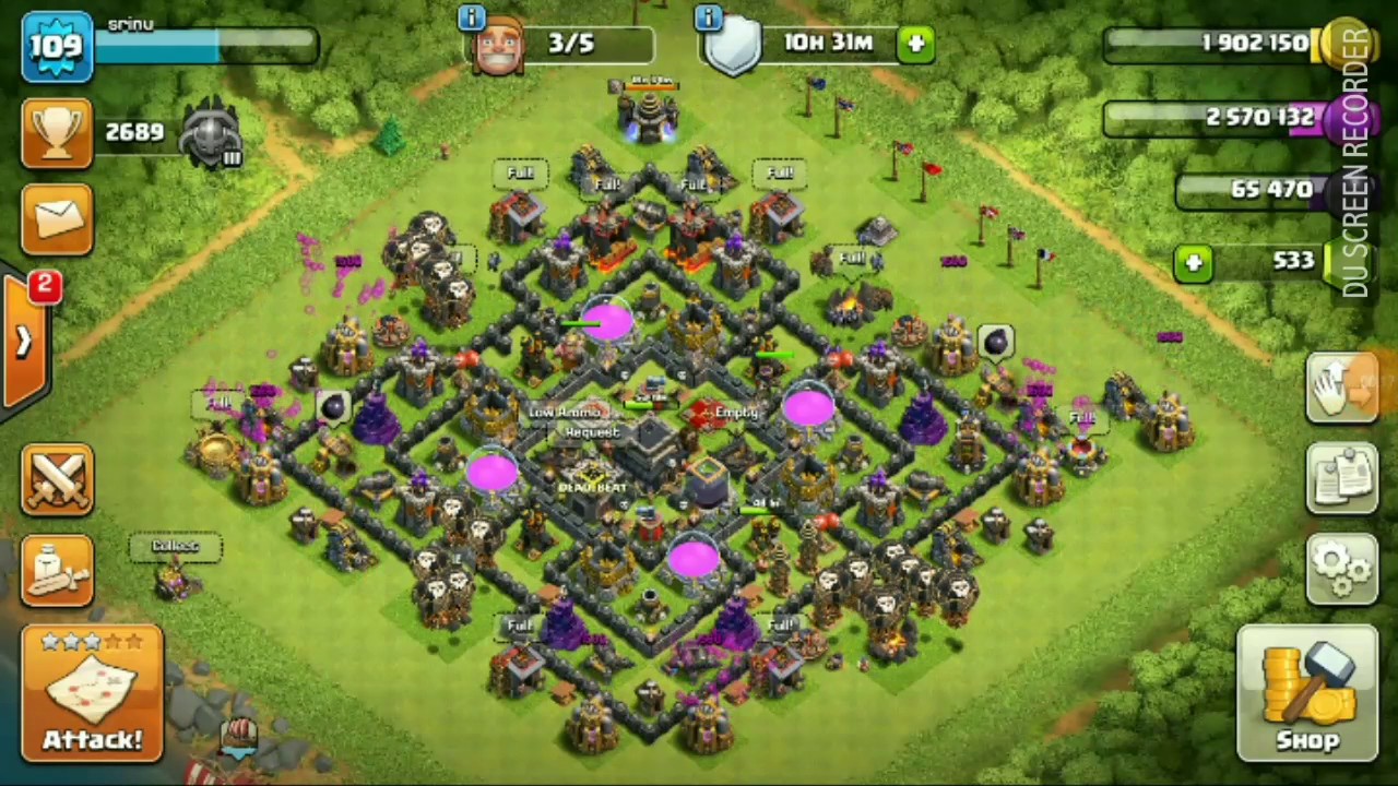 Best ever loot for th9 max base. - YouTube