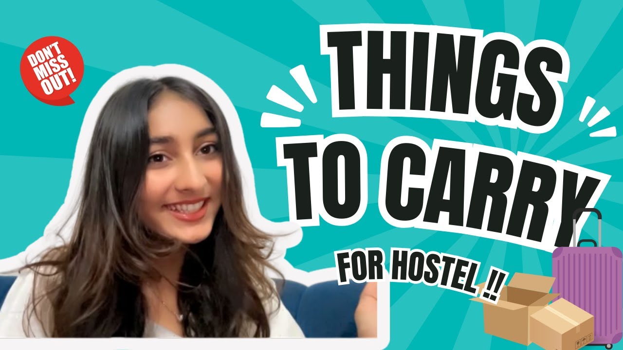 Hostel packing essentials |Things to carry for hostel | What to pack ...