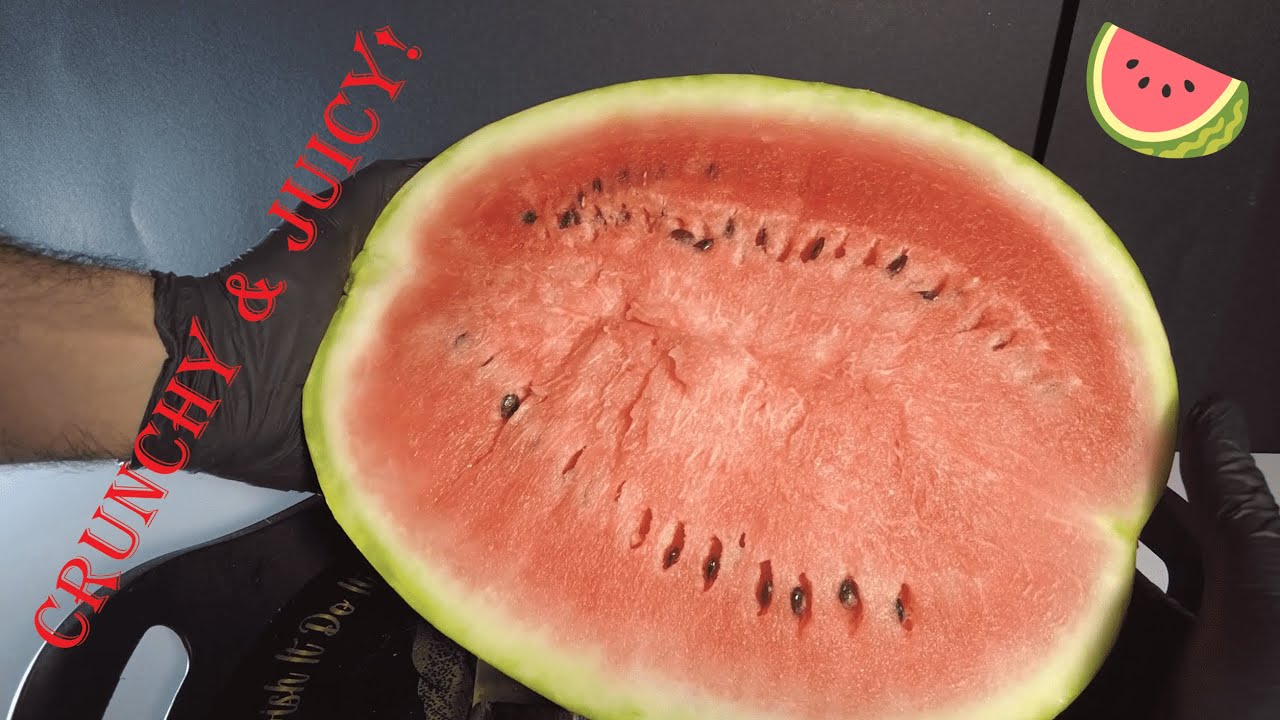 Crunchy Watermelon ASMR | Juicy Bites & Refreshing Sounds 🍉 - YouTube