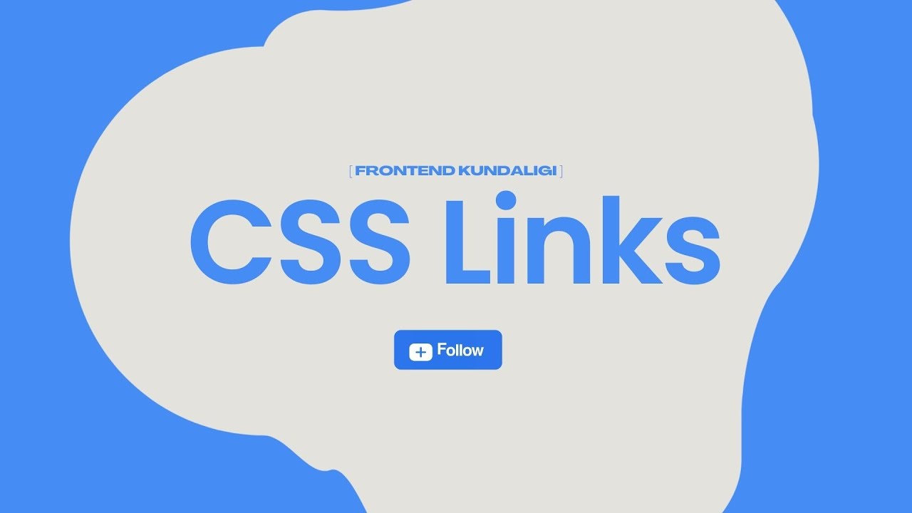 CSS Links | CSS-da Link-lar - YouTube