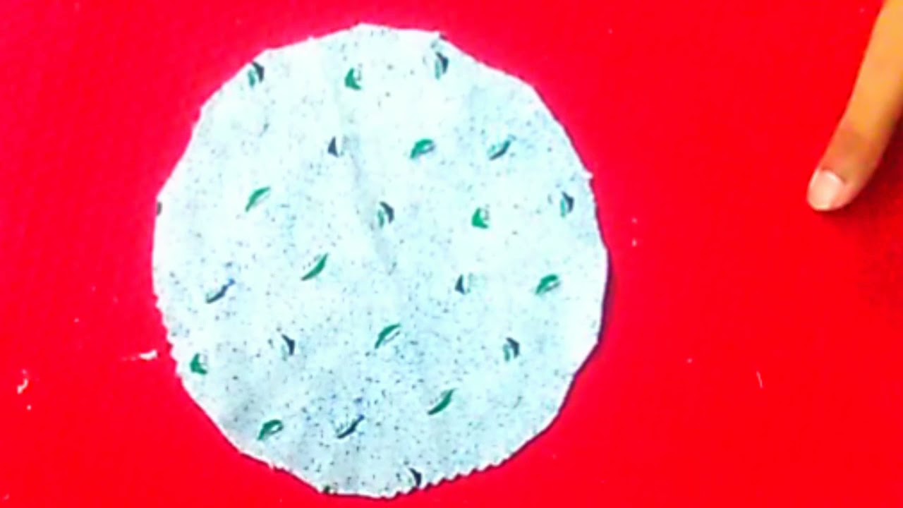 How to Cut Fabric in Round Shape || Round Shape cutting in just One ...