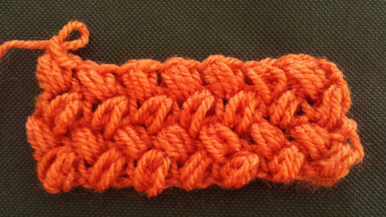 Punto Puff Cruzado ! TUTORIAL I cucaditasdesaluta - YouTube